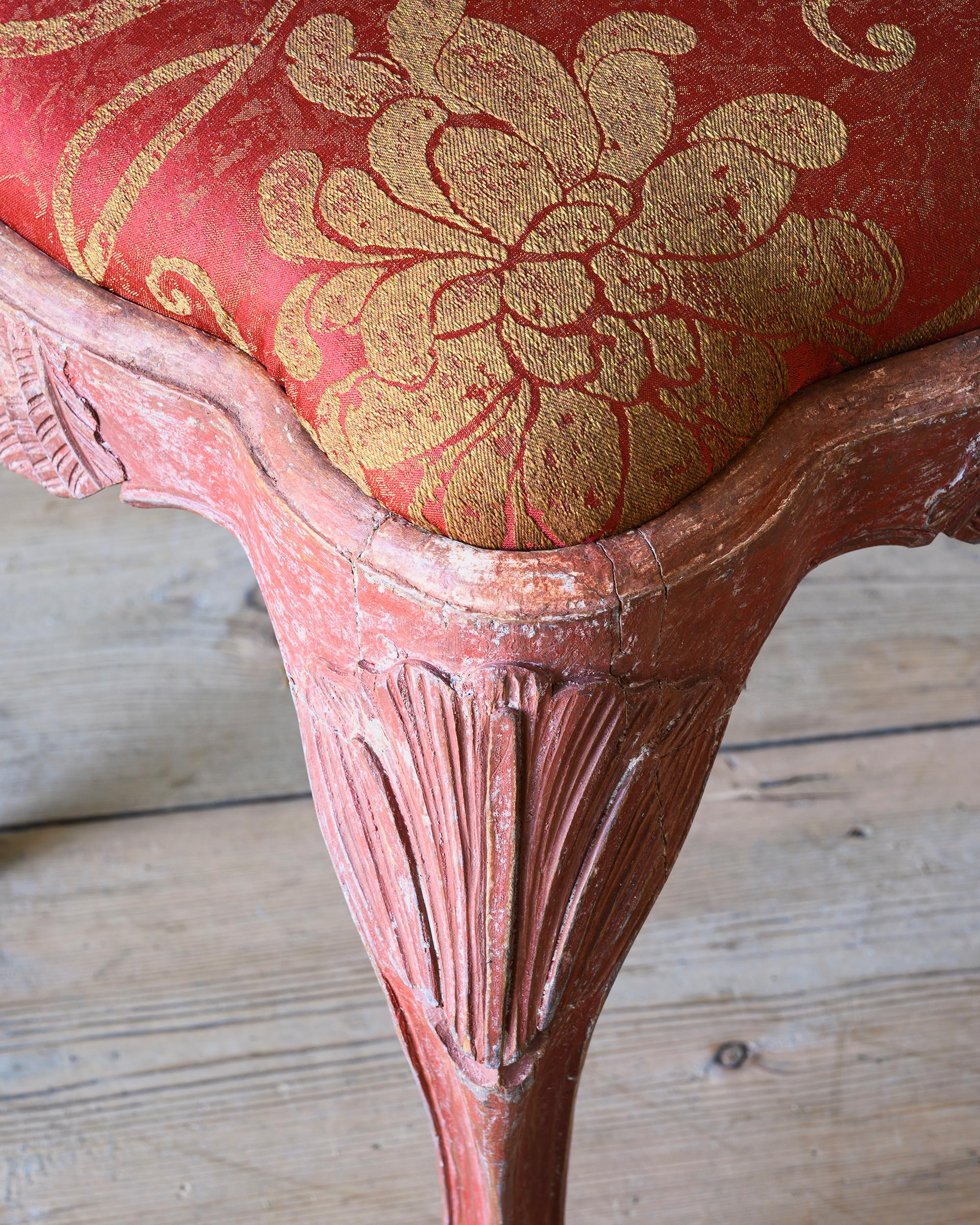 Exceptional 18th Century Swedish Rococo Stools at 1stDibs