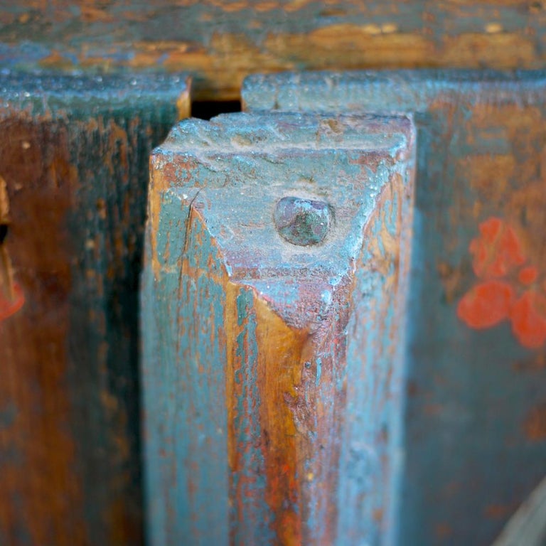 Exceptional 18th Century Tyrolean Blue Floral Painted Wardrobe, 1793 at ...