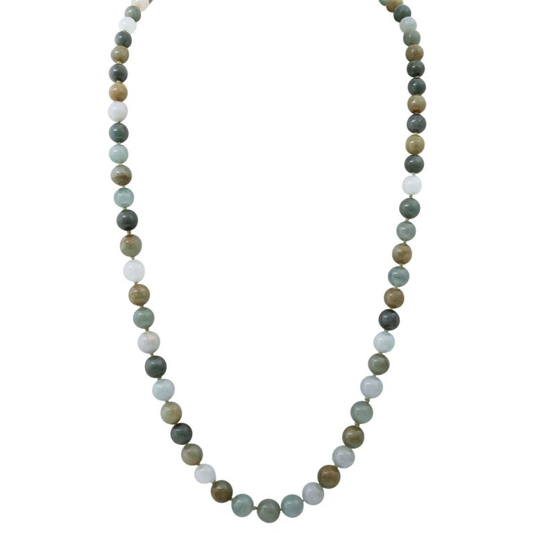 Exceptional 4-Piece Jewelry Set with Jade Balls For Sale at 1stDibs