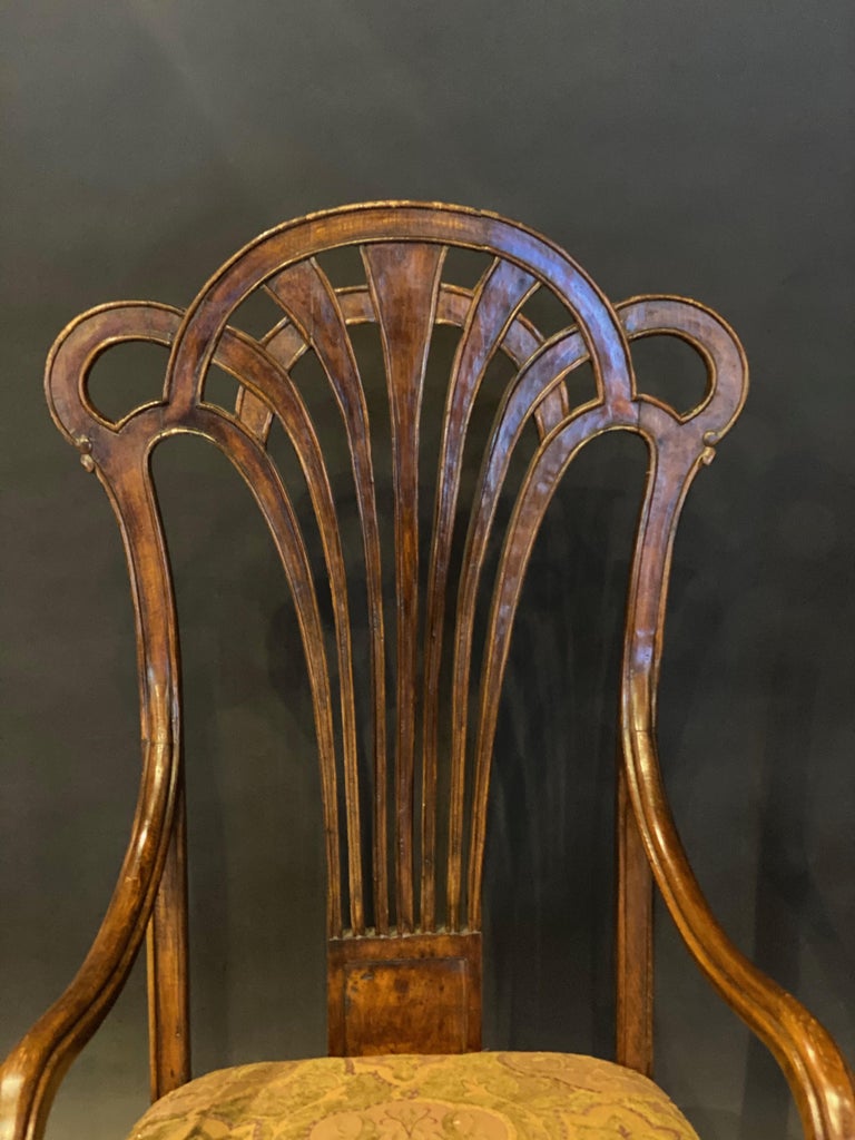 Exceptional and Large French Art Nouveau Mahogany Armchair, Eugene ...