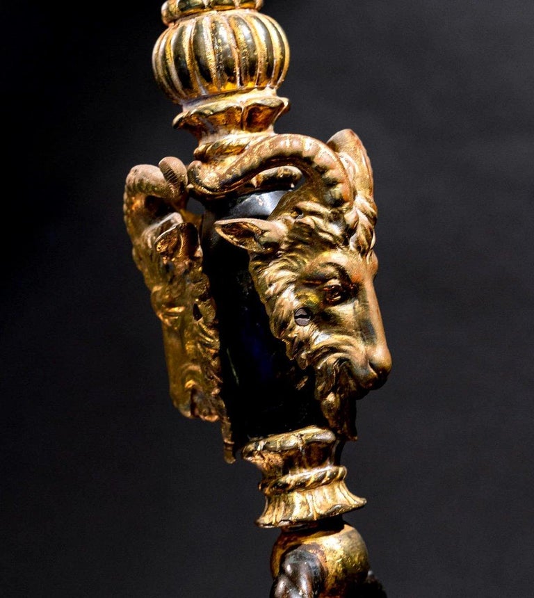 Exceptional and Rare Empire Chandelier Crystal Gilt Bronze and ...