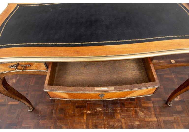 Exceptional Bronze Mounted French Writing Table For Sale at 1stDibs