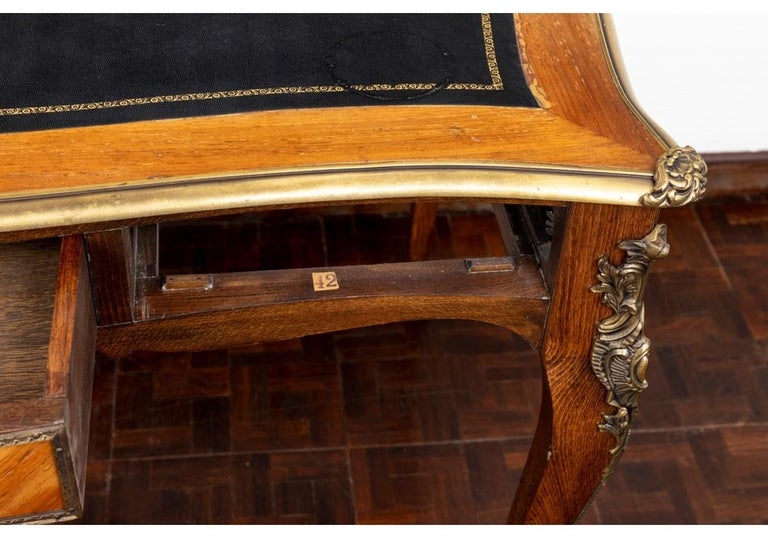 Exceptional Bronze Mounted French Writing Table For Sale at 1stDibs