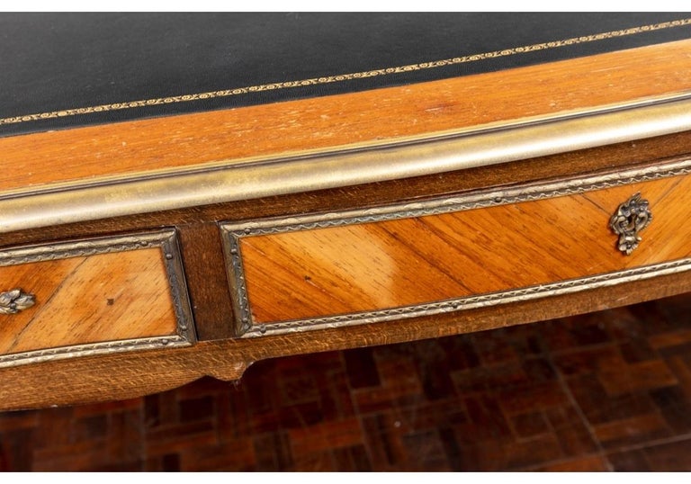 Exceptional Bronze Mounted French Writing Table For Sale at 1stDibs