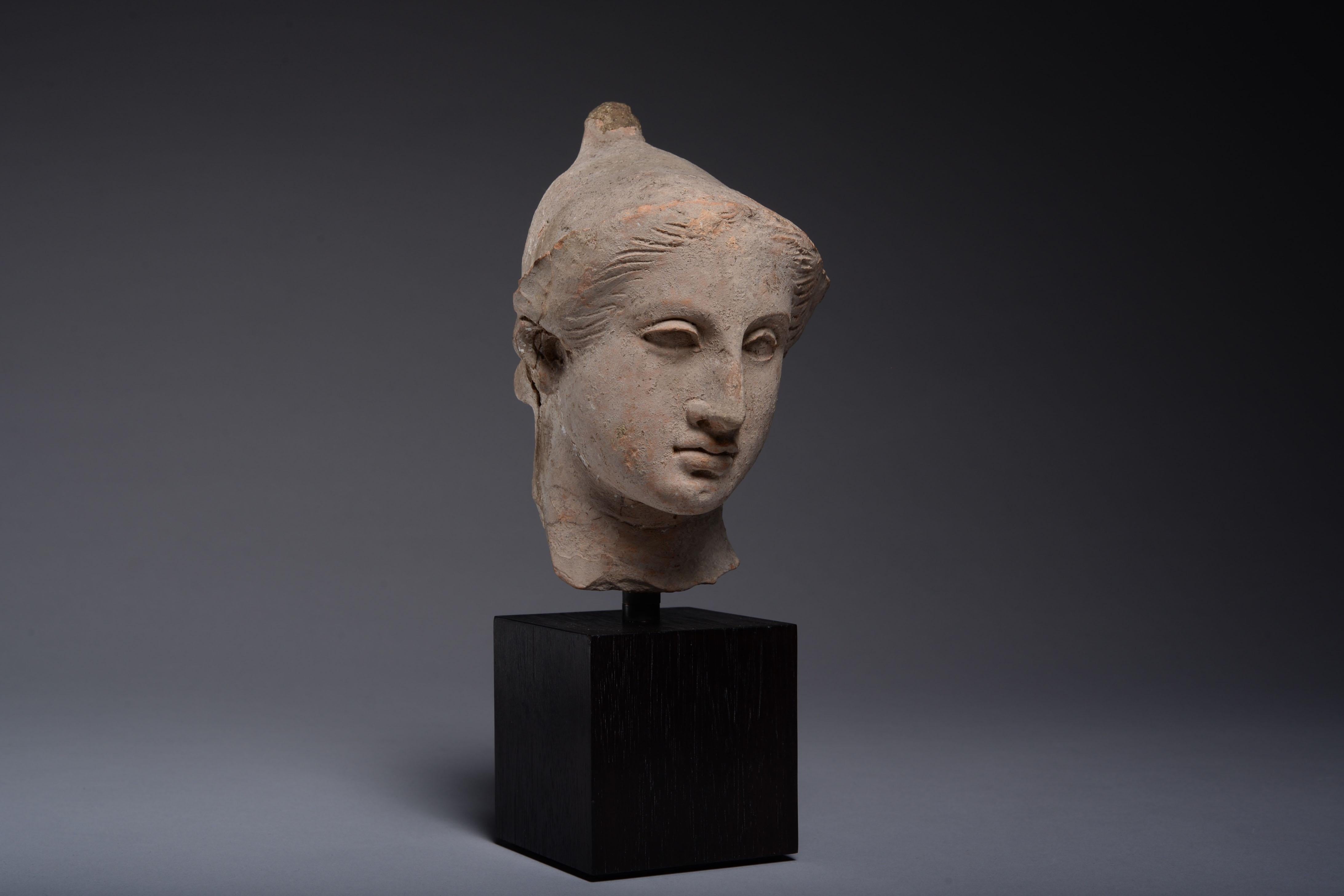 Classical Greek Terracotta Head of a Youth For Sale at 1stDibs | greek ...