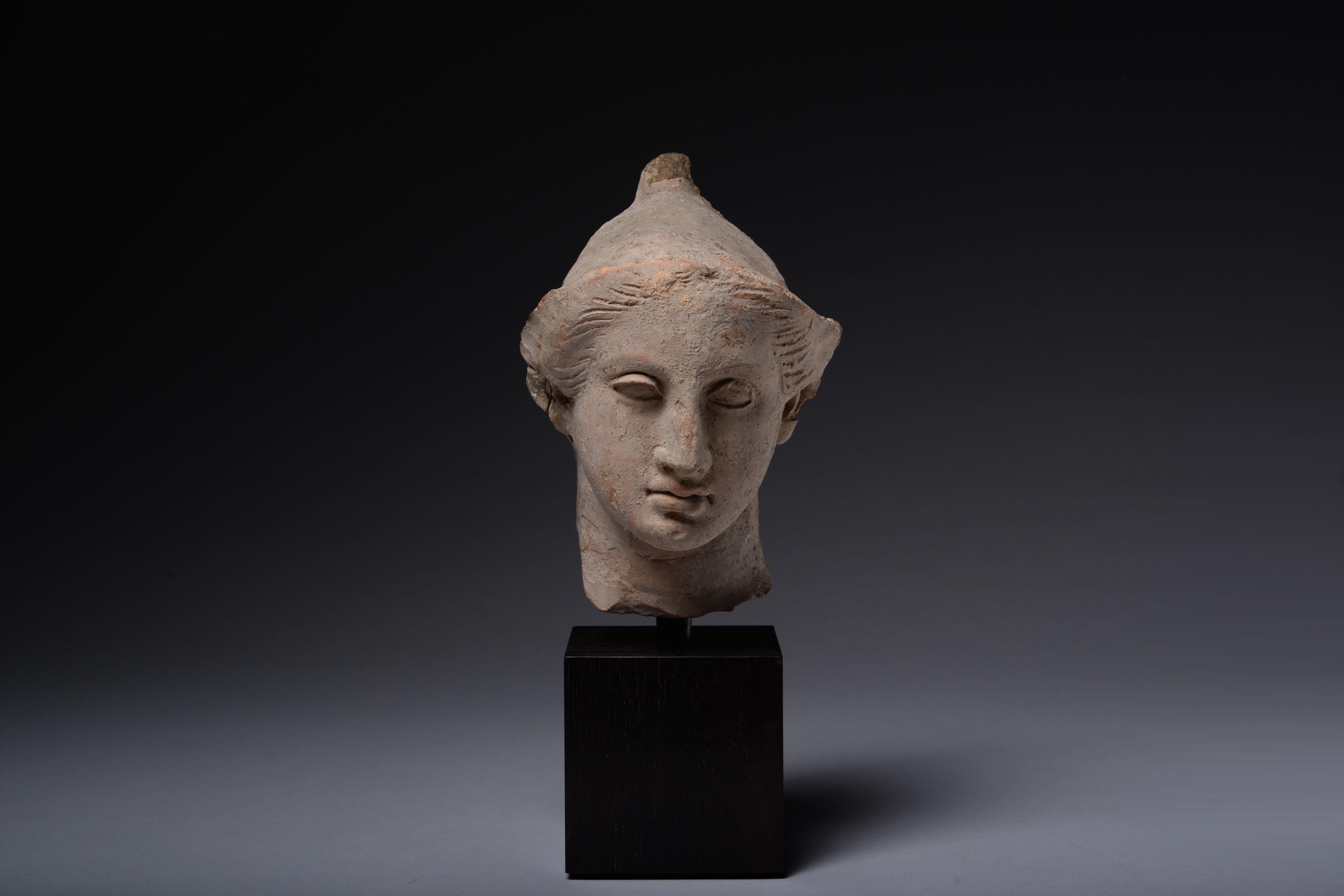 Classical Greek Terracotta Head of a Youth For Sale at 1stDibs | greek clay sculpture, head ...
