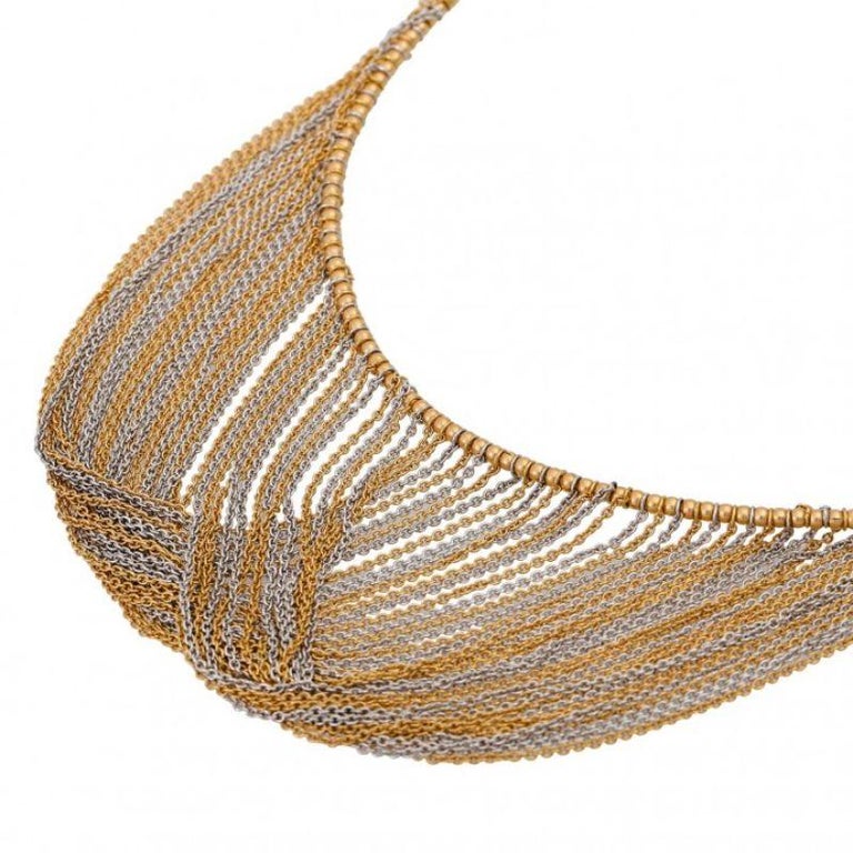 Exceptional Collier, Made of Fine Chains For Sale at 1stDibs