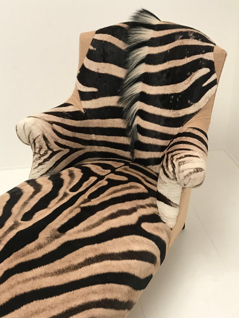 Exceptional Day Bed, Zebra Skin at 1stDibs