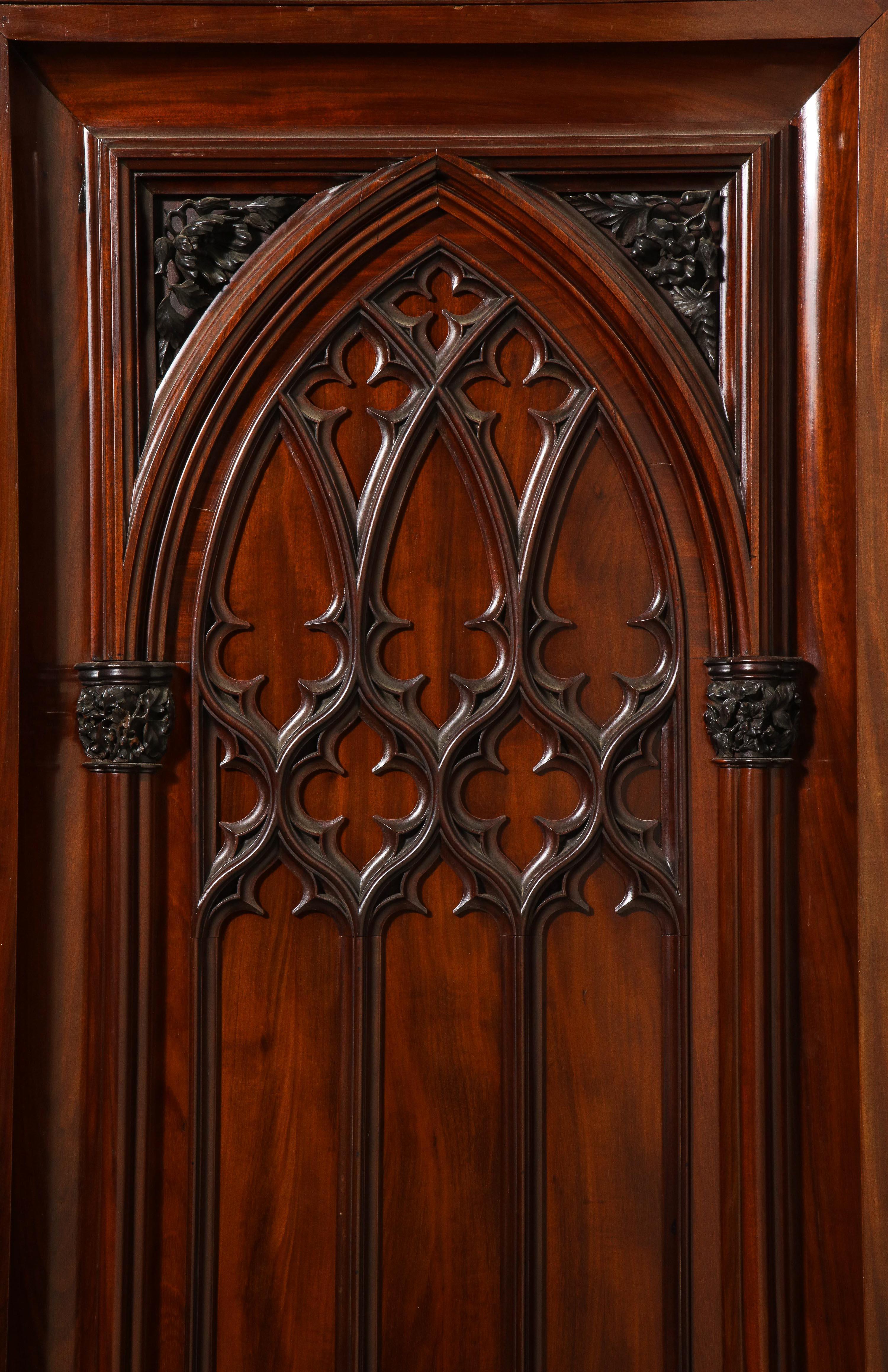 Exceptional Early 19th Century English Gothic Wardrobe in Mahogany For ...