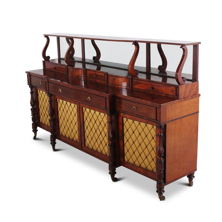 Exceptional English Mahogany Regency Sideboard, circa 1820 at 1stDibs