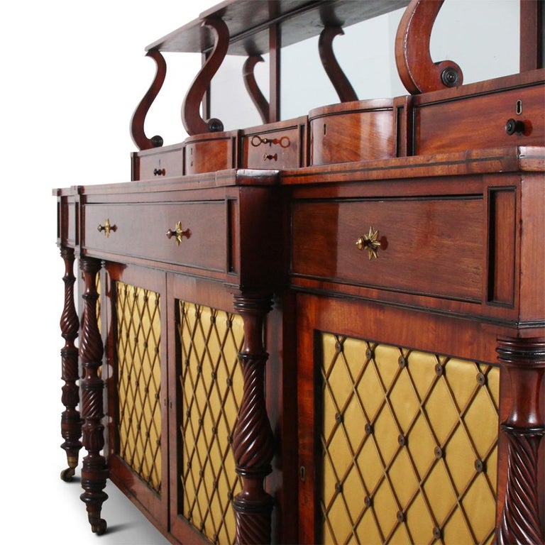 Exceptional English Mahogany Regency Sideboard, circa 1820 at 1stDibs