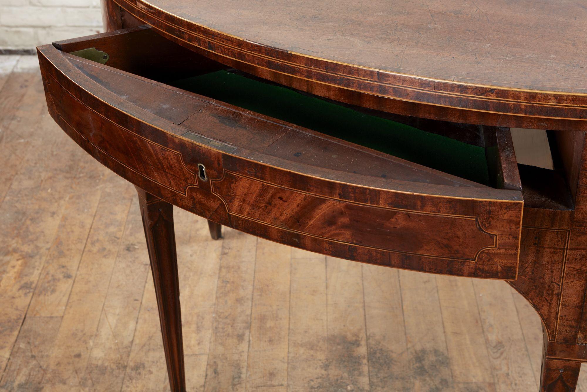 Exceptional George III Demilune Sideboard For Sale at 1stDibs