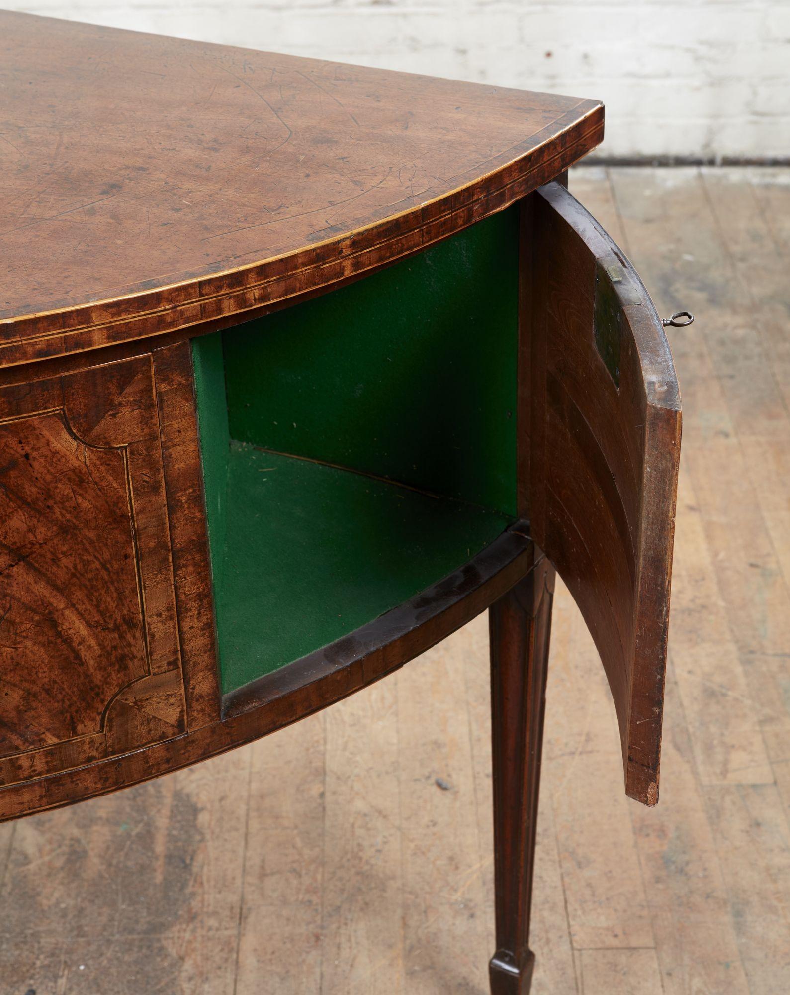 Exceptional George III Demilune Sideboard For Sale at 1stDibs