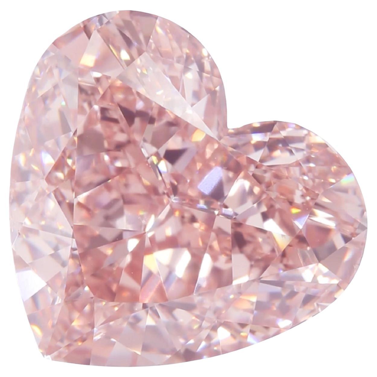 Exceptional GIA Certified 10.53 Carat Heart Shape Fancy Light-Brown ...