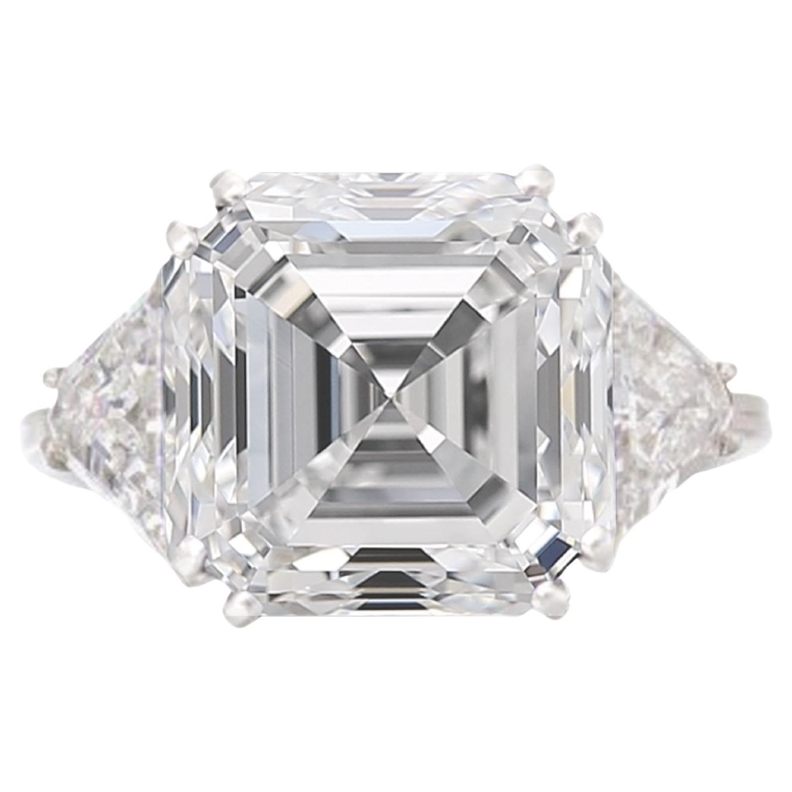 GIA Certified 5 Carat Radiant Cut Diamond Ring For Sale at 1stDibs | 5 ...