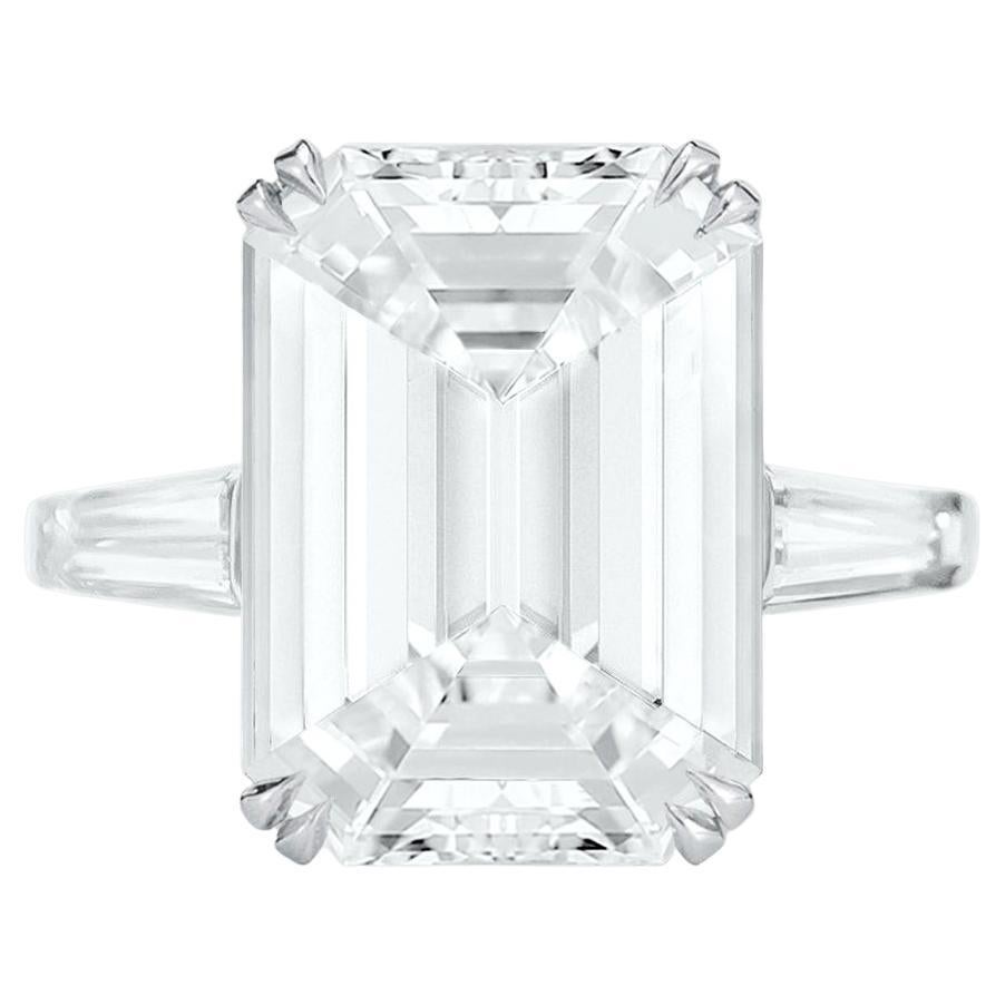 GIA Certified 2 Carat Emerald Cut Diamond Solitaire Ring For Sale at ...