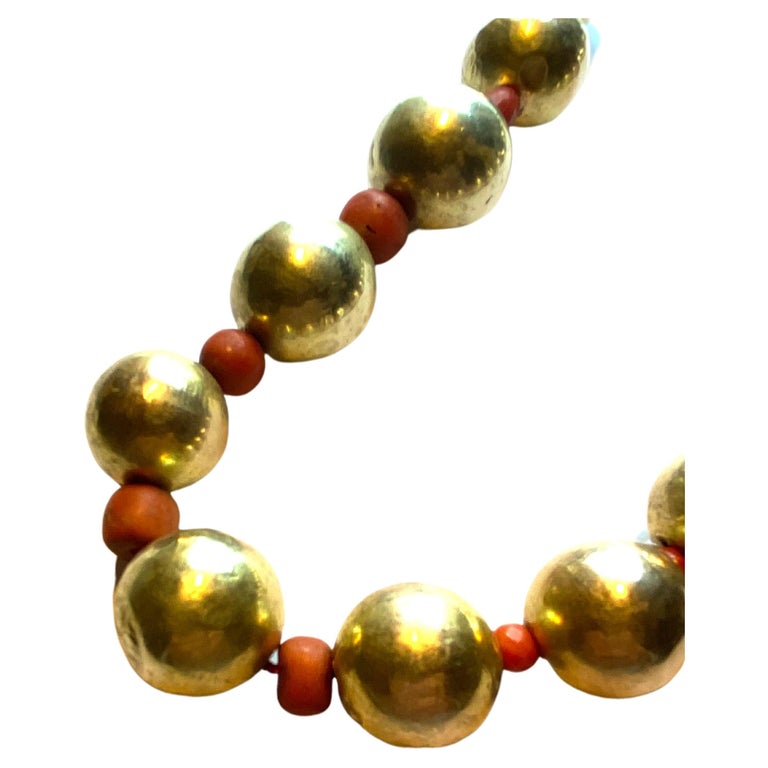 Exceptional Gold Spheres Necklace from the XVIIIth Century For Sale at ...