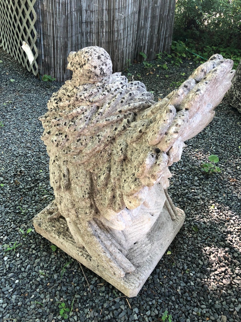 Exceptional Hand-Carved English Limestone Turkey For Sale at 1stDibs