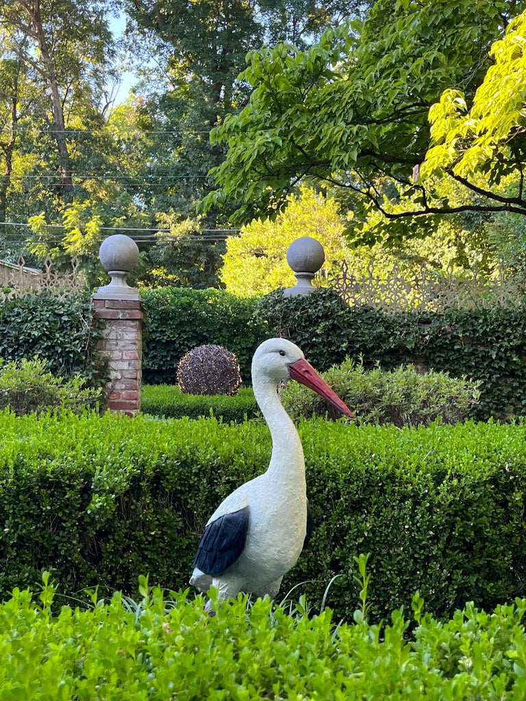 Exceptional Hand-Casted Bronze Sculptures of Storks for Rooftop ...