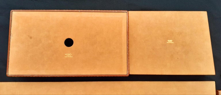 Exceptional Hermès 9 Pieces Desk Set in Lacquered Wood RARE at 1stDibs ...
