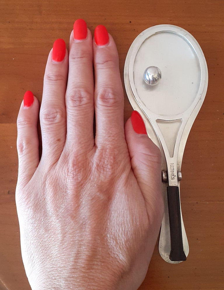 Exceptional Hermès Paper Money Clip in Tennis Racket and Ball Shape ...