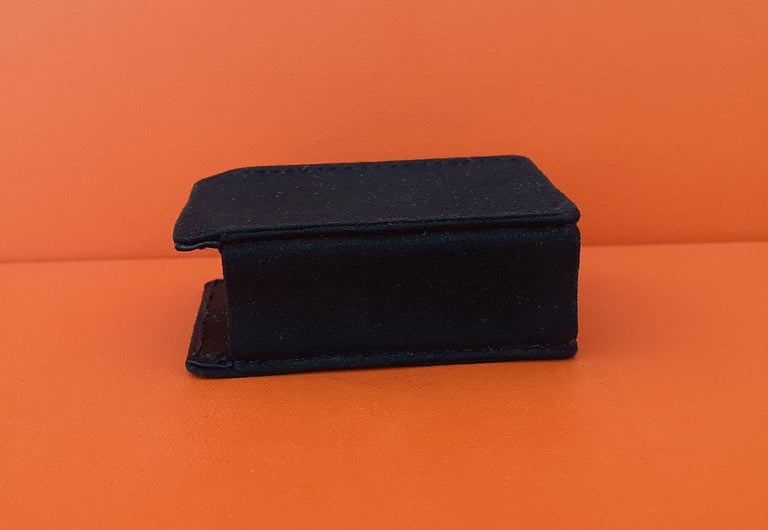 Exceptional Hermès Vintage Lighter Case in Black Doblis RARE For Sale ...