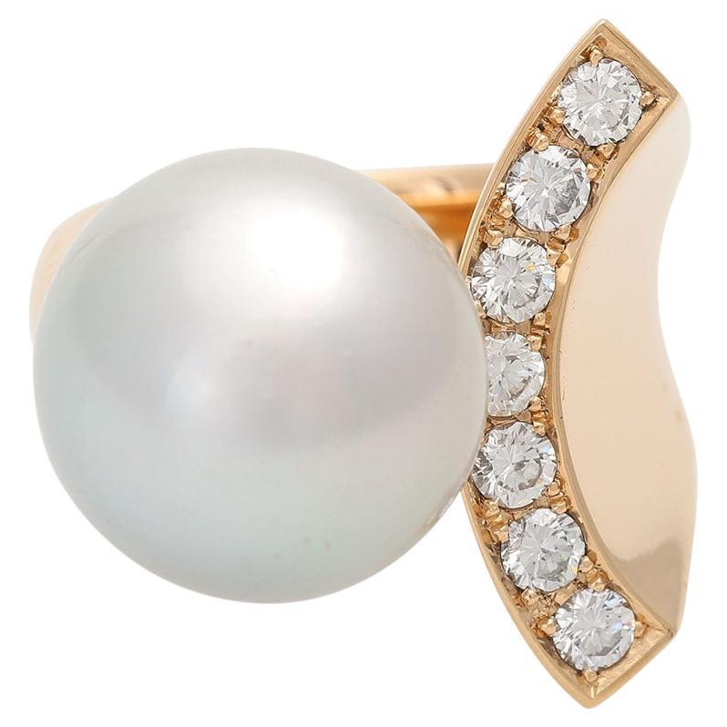 Exceptional Ladies' Ring Set with a Tahitian Cultured Pearl and 7 ...