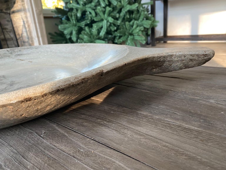 Exceptional Large Marble Platter For Sale at 1stDibs
