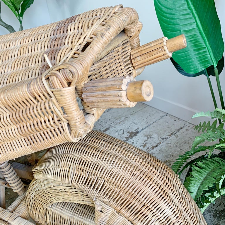 Exceptional Life Size Wicker and Bamboo Racing Motorcycle For Sale at ...