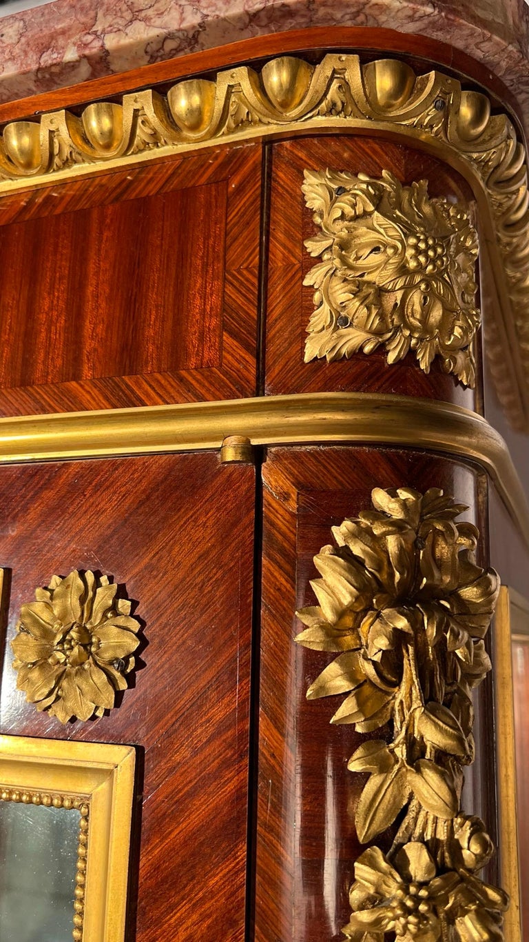 Exceptional Louis XVI Style Showcase in the manner of François Linke ...