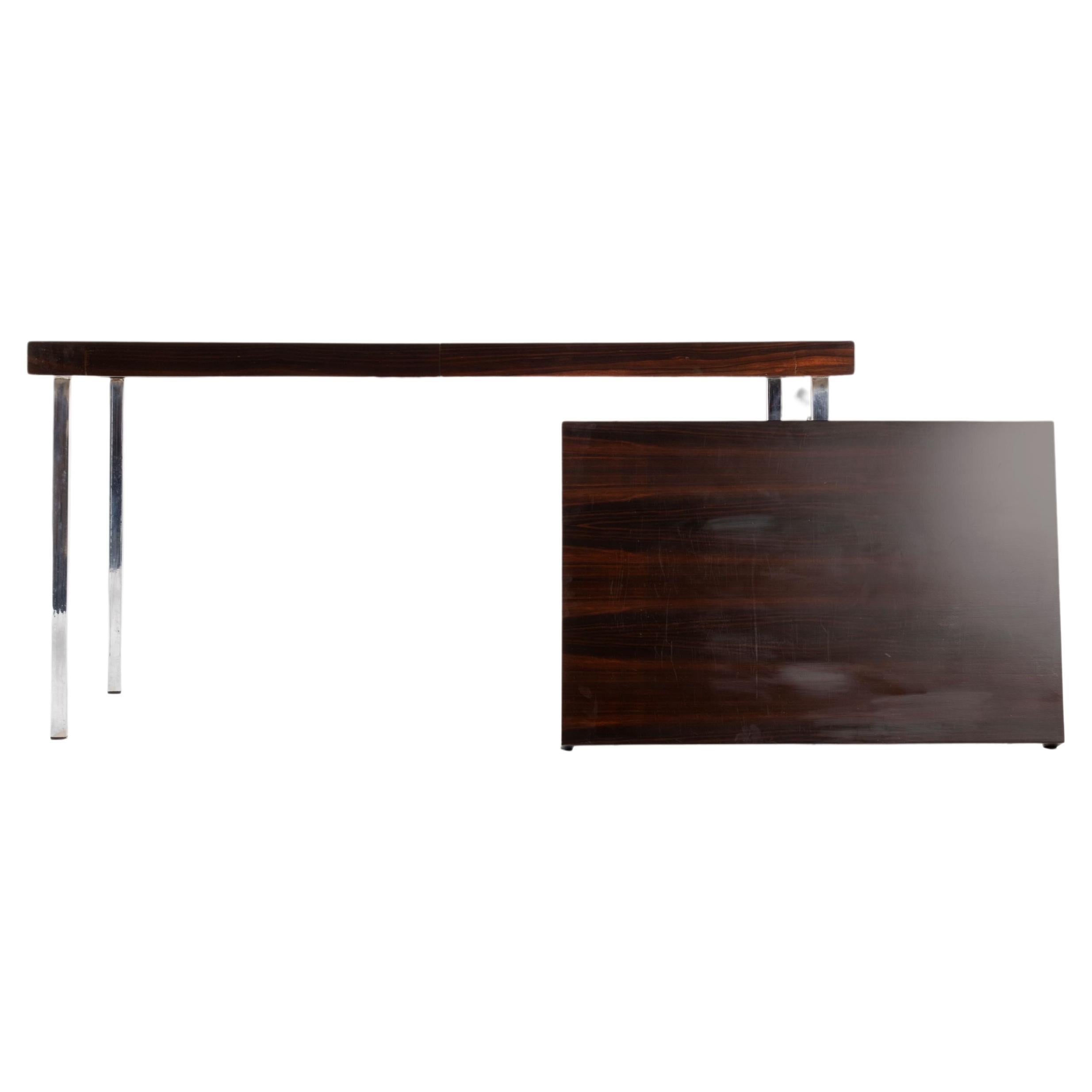 Exceptional Mid-Century Modern Rosewood and Chrome Extension Dining ...