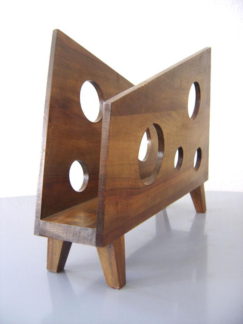 Exceptional Mid-Century Modernist Magazine Rack or Stand, 1950s, France ...