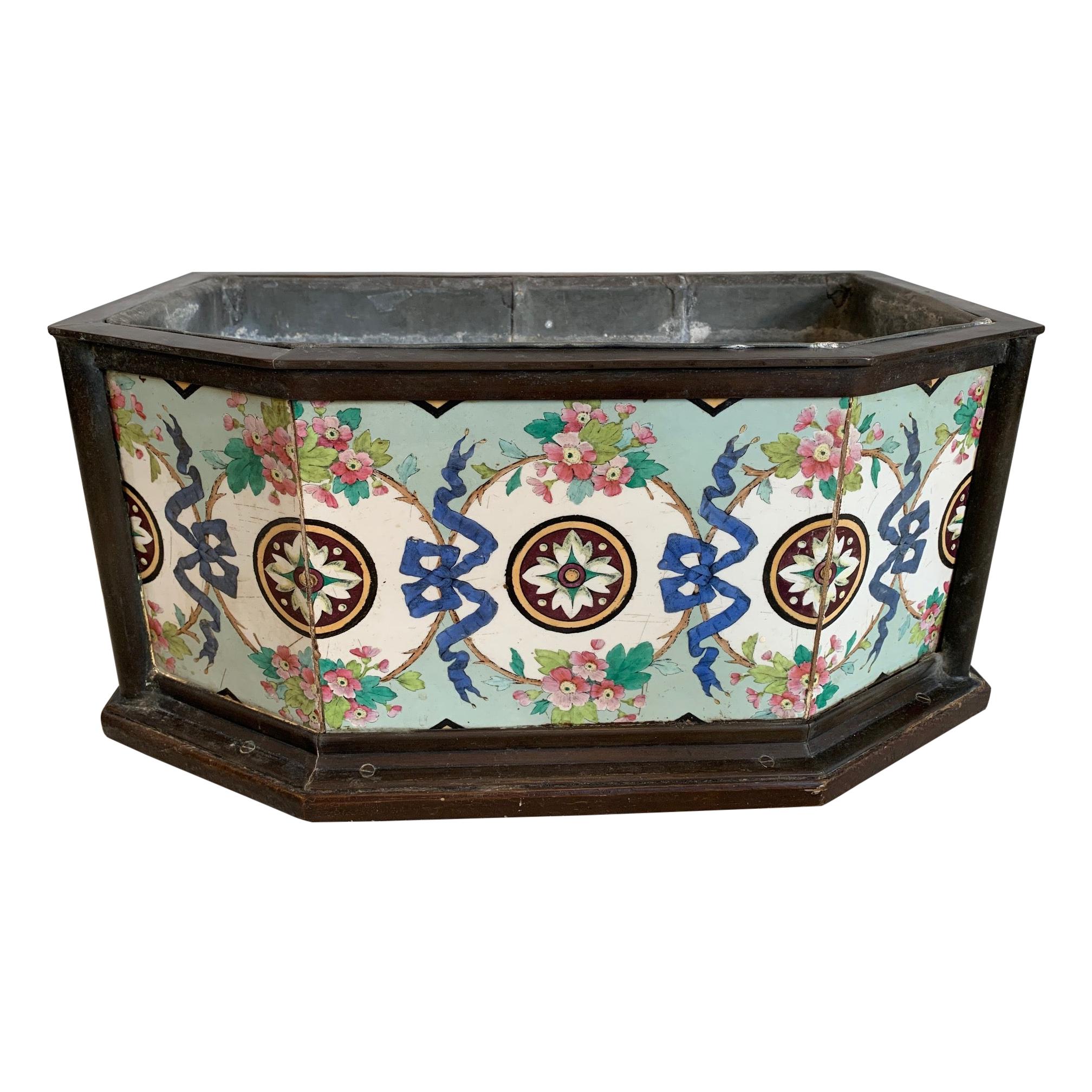 Exceptional Minton and Hollins Tile Planter at 1stDibs