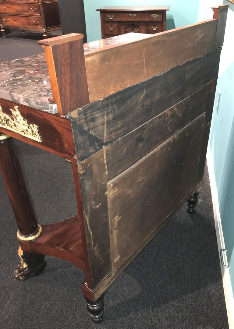 Exceptional New York Federal Mahogany Pier or Console Table, circa 1825 ...