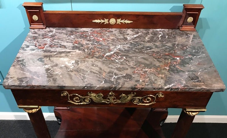 Exceptional New York Federal Mahogany Pier or Console Table, circa 1825 ...