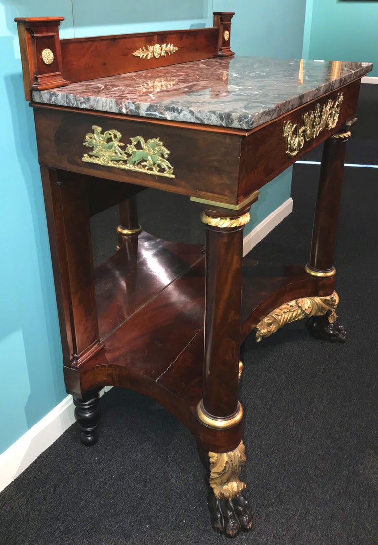 Exceptional New York Federal Mahogany Pier or Console Table, circa 1825 ...