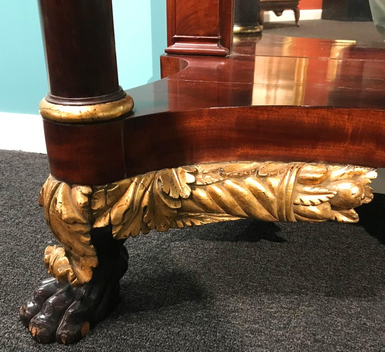 Exceptional New York Federal Mahogany Pier or Console Table, circa 1825 ...