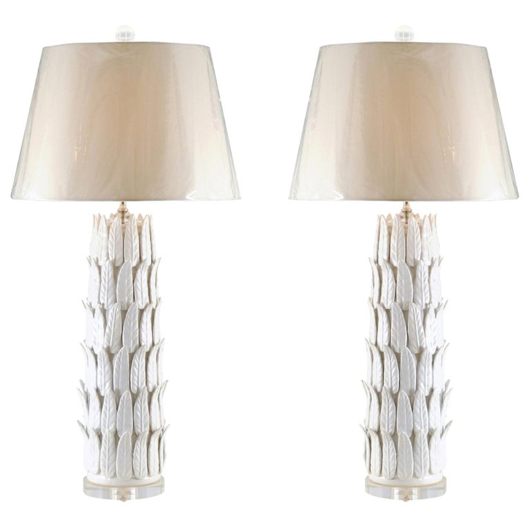 Exceptional Pair of Large-Scale Vintage Textural Ceramic Vessels as ...
