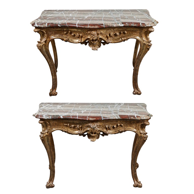 Exceptional, Period Roman Consoles For Sale at 1stDibs