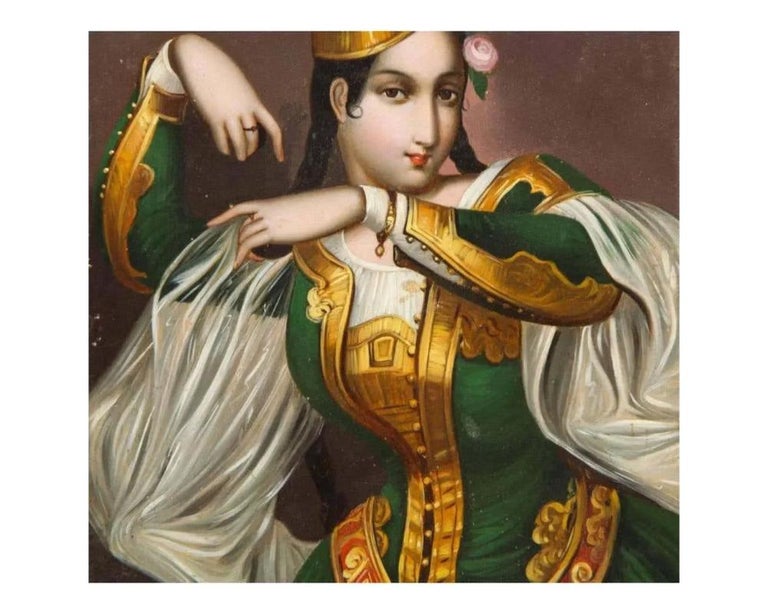 Exceptional Quality Miniature Painting of an Orientalist Turkish Dancer ...