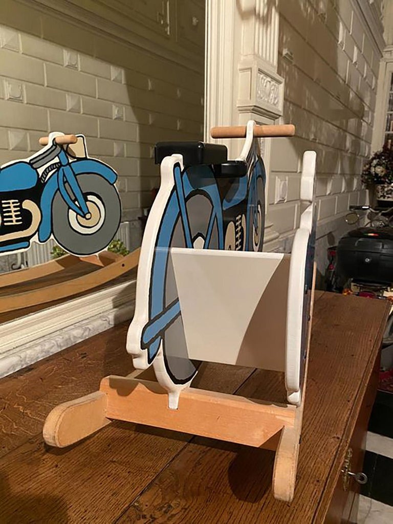 Exceptional Rare Rocking Chair for Children with Snowy in the Sidecar ...