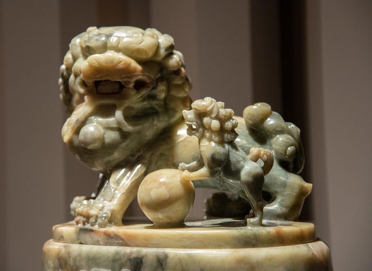 Exceptional Single Monumental Covered Urn of Archaic Fung Lei Form at ...