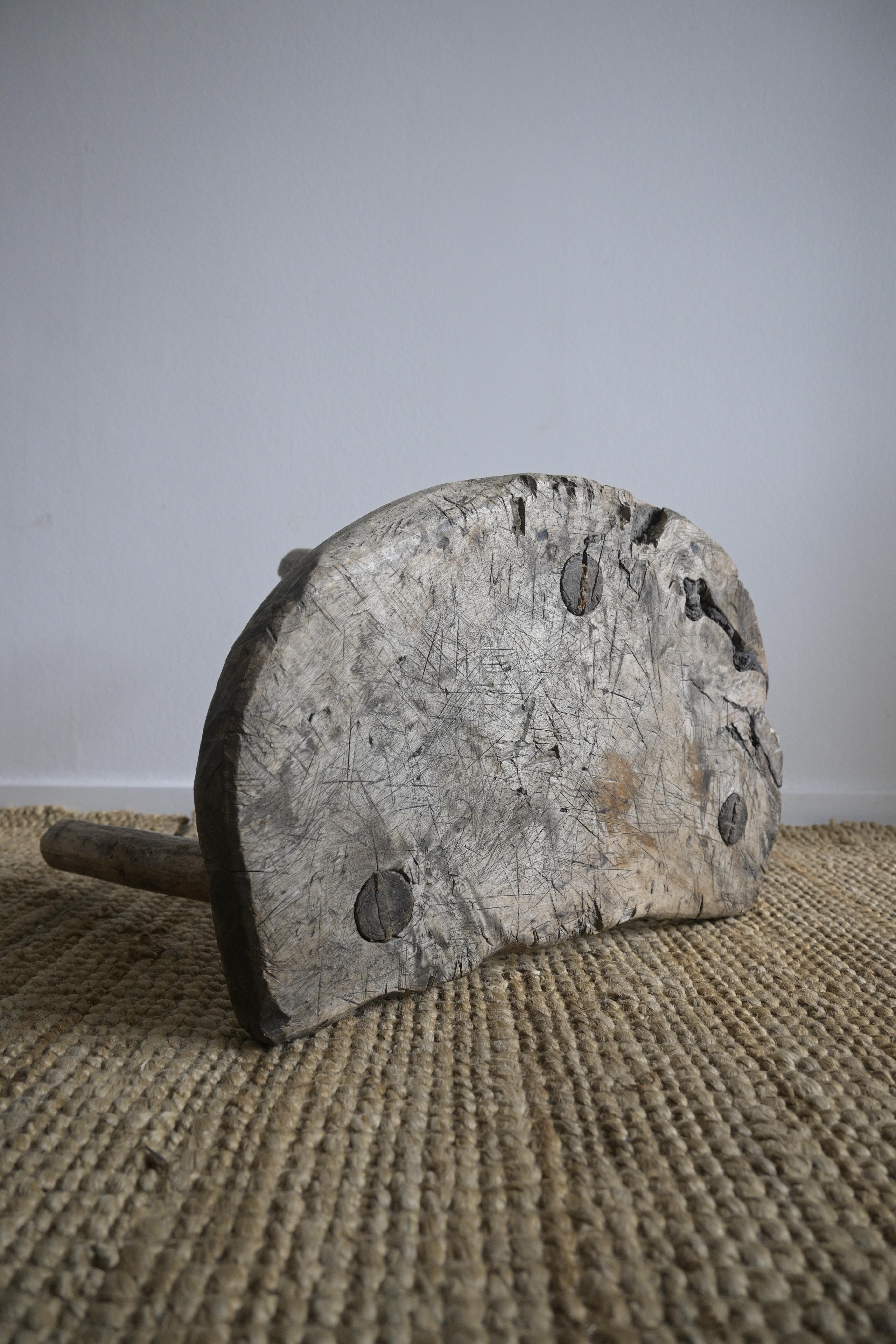 Exceptional Swedish/Norwegian Birch Stool, circa 1760 at 1stDibs