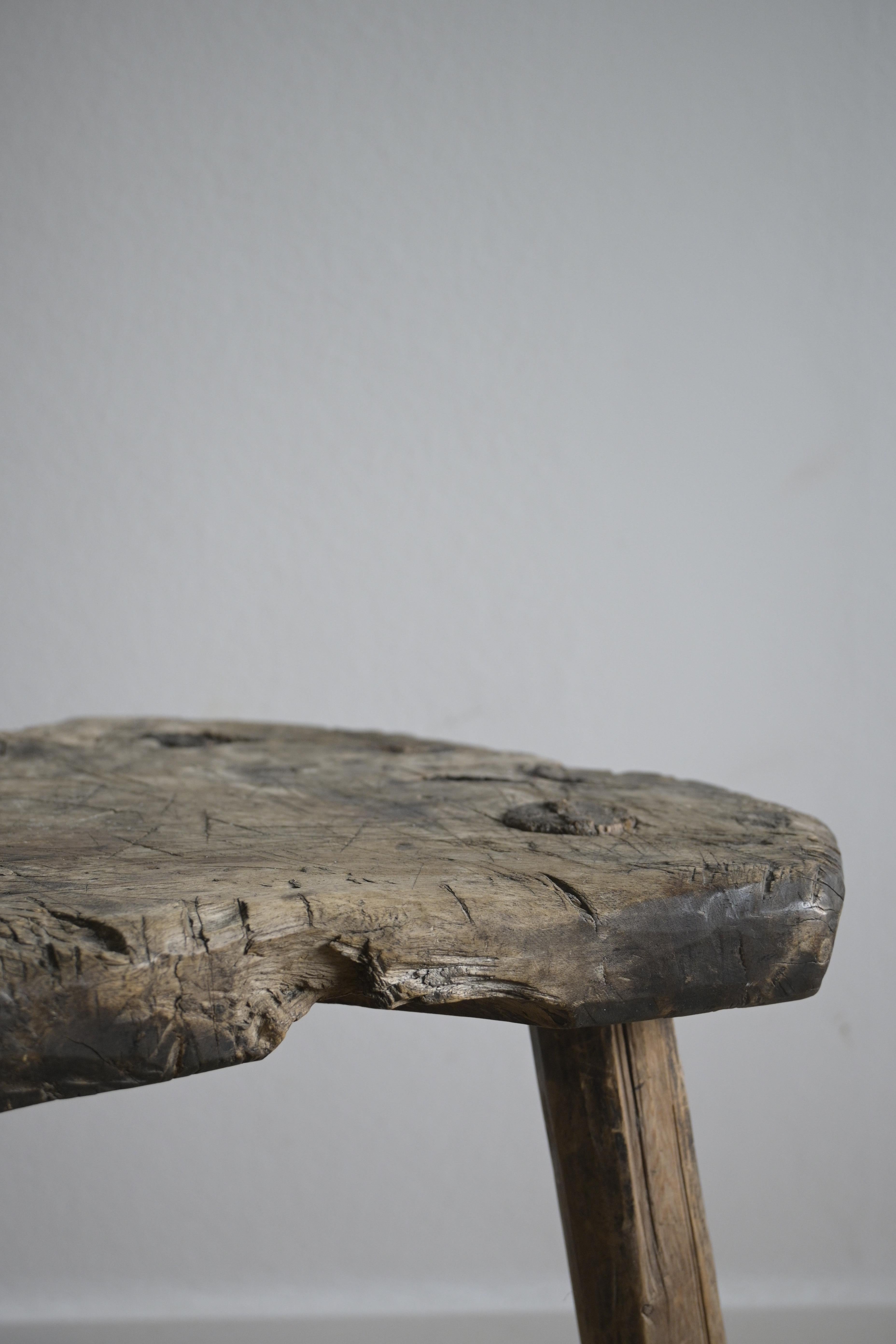 Exceptional Swedish/Norwegian Birch Stool, circa 1760 at 1stDibs