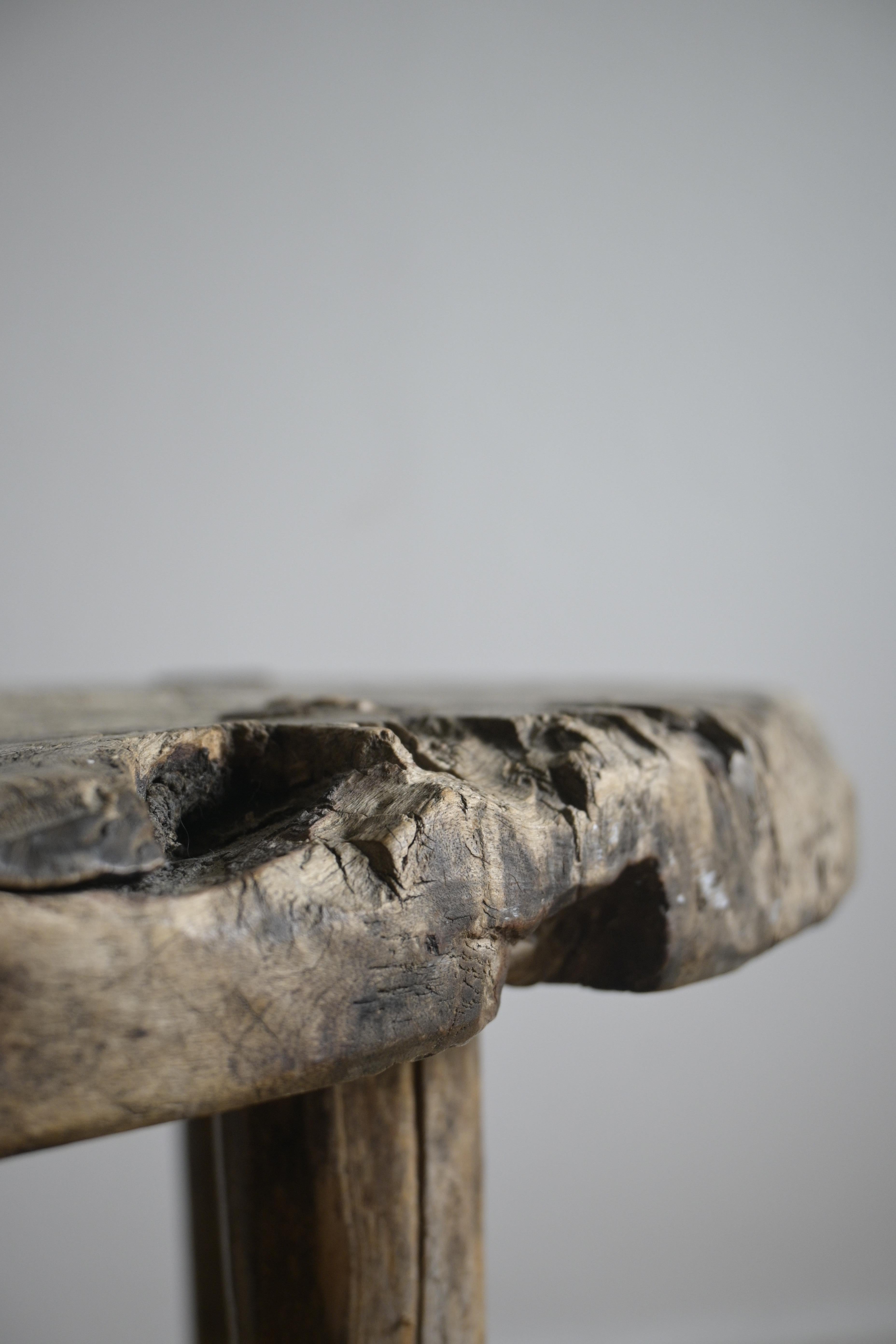 Exceptional Swedish/Norwegian Birch Stool, circa 1760 at 1stDibs