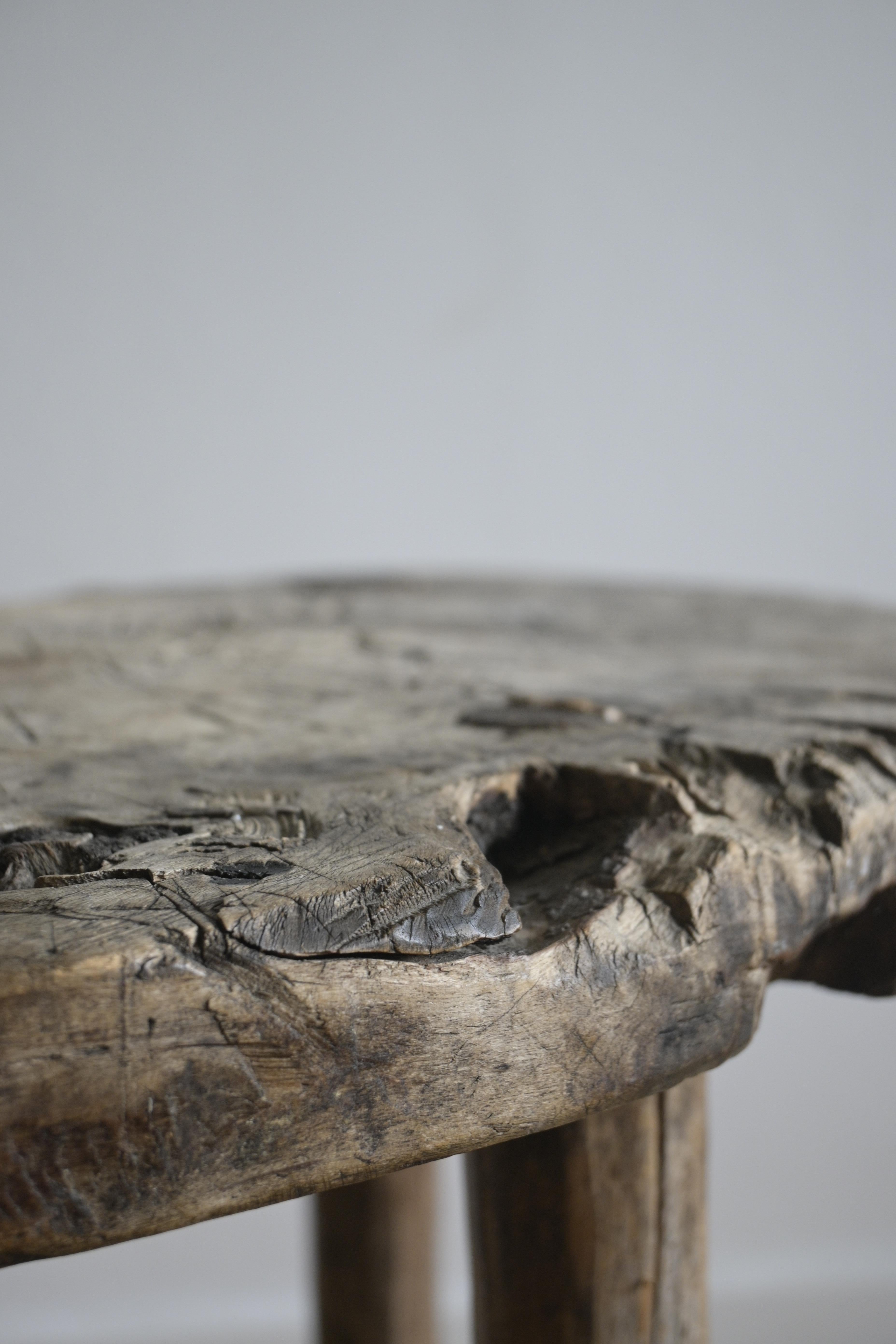 Exceptional Swedish/Norwegian Birch Stool, circa 1760 at 1stDibs