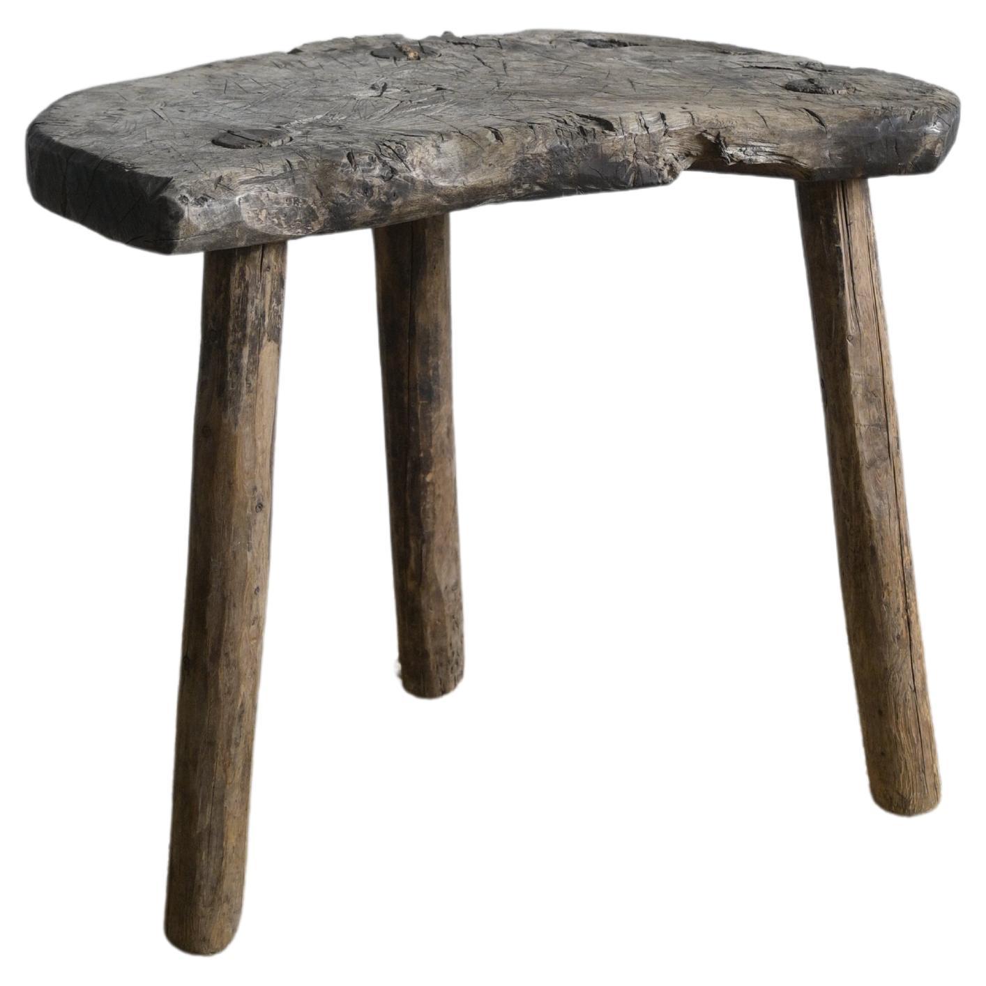Exceptional Swedish/Norwegian Birch Stool, circa 1760 at 1stDibs