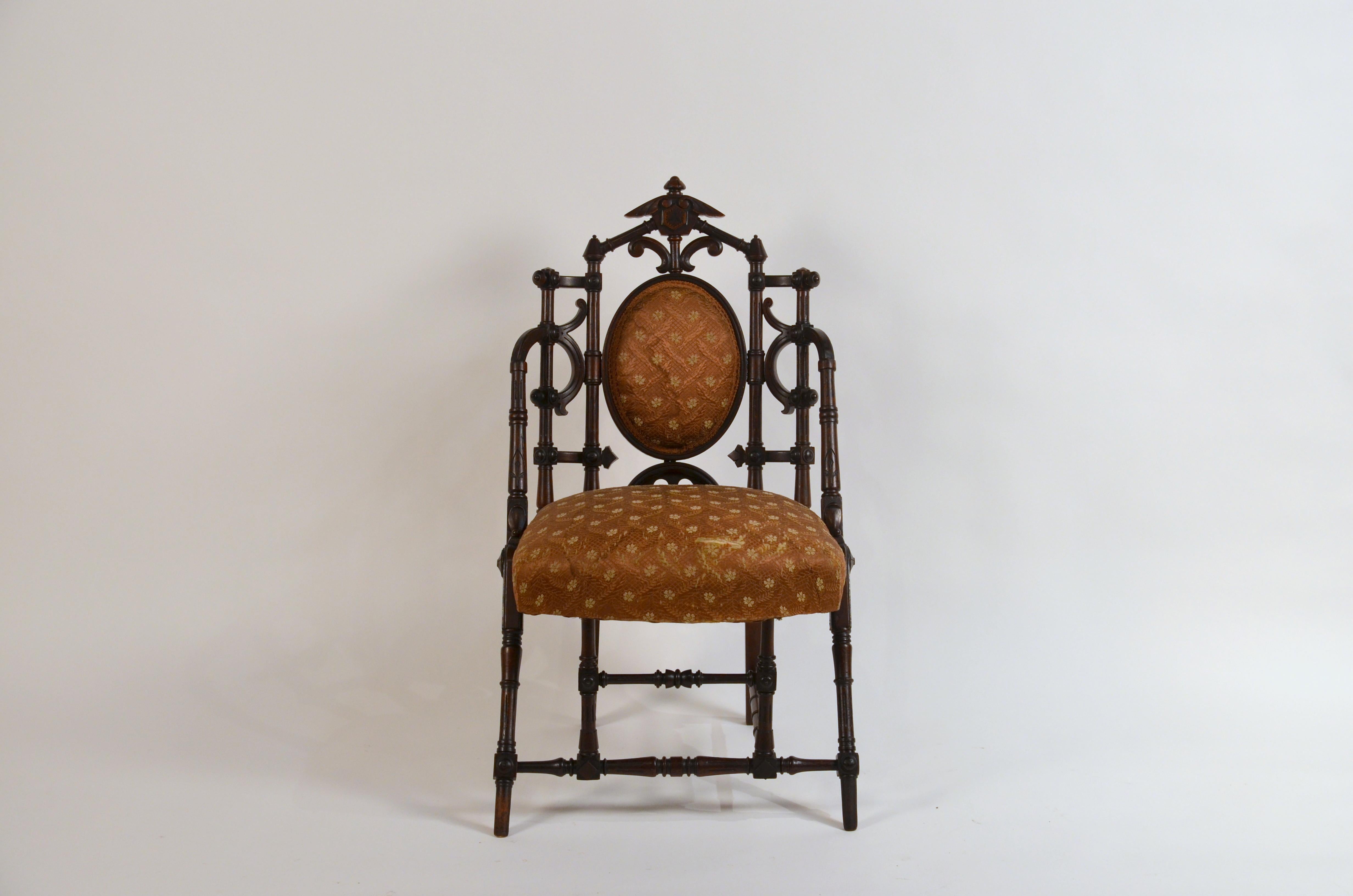 Exceptional Turned Walnut Side Chair by George Hunzinger at 1stDibs ...