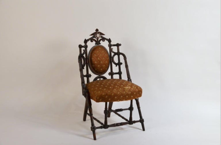 Exceptional Turned Walnut Side Chair by George Hunzinger For Sale at ...