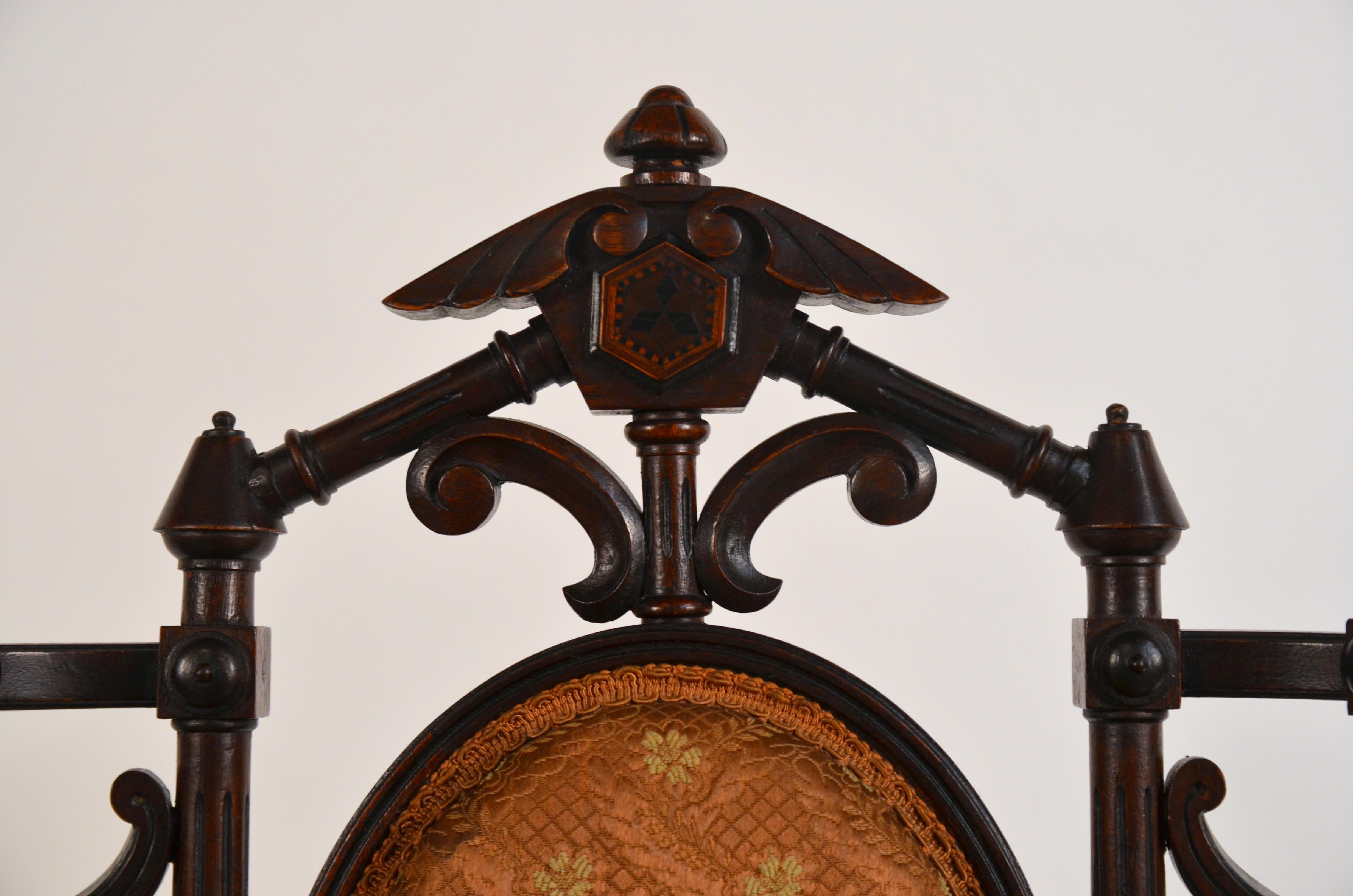 Exceptional Turned Walnut Side Chair by George Hunzinger at 1stDibs ...